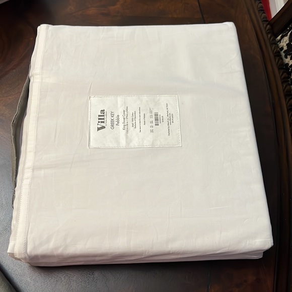 Bedding | Villa By Noble Excellence Greek Key Duvet Cover | Poshmark